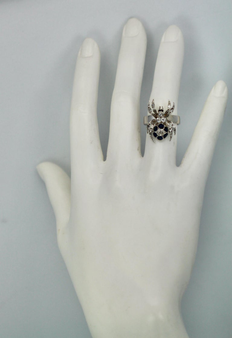 Antique Victorian Spider Ring 14K For Sale at 1stDibs