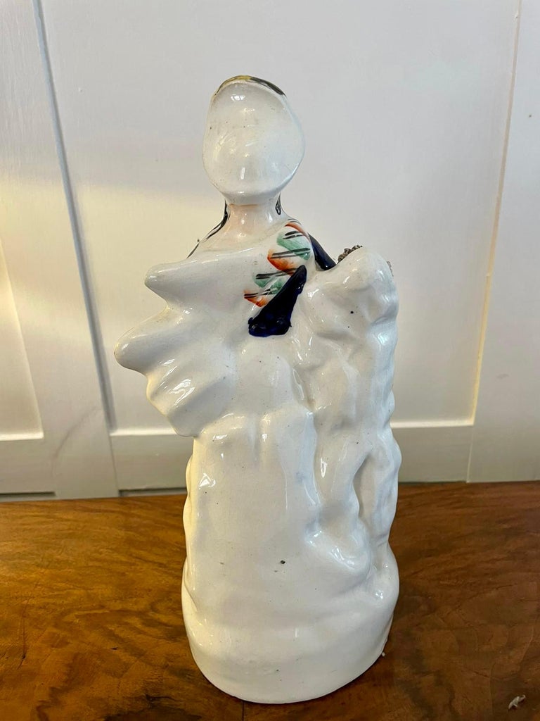 Antique Victorian Staffordshire Flat Back Figure For Sale at 1stDibs