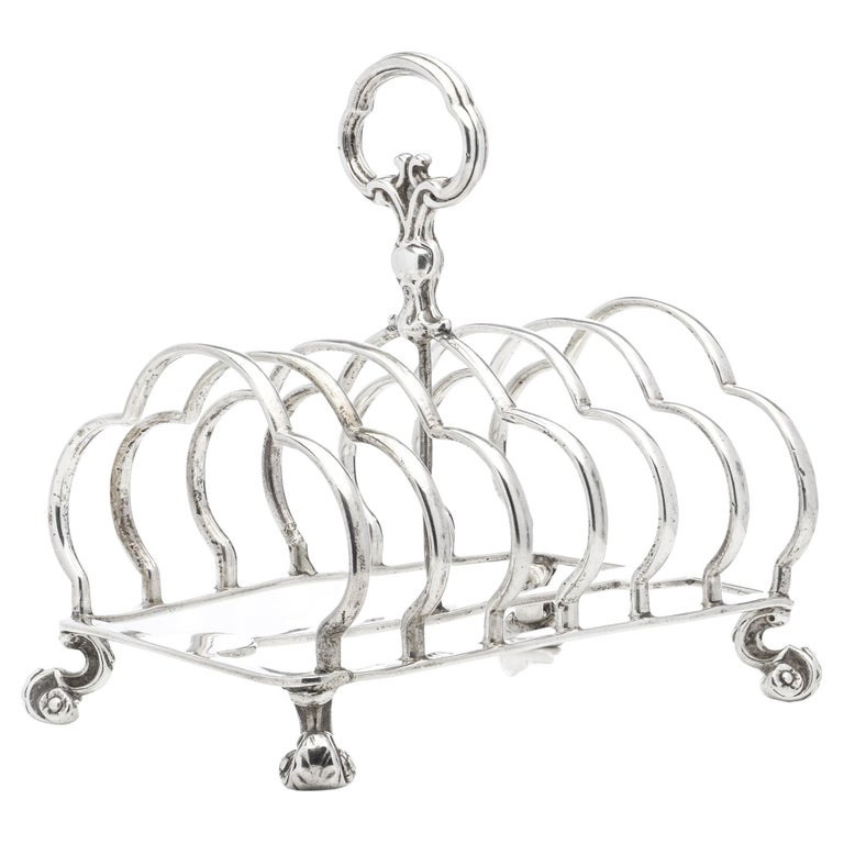 Antique Victorian Sterling 925 Silver 6 Division Toast Rack For Sale at ...
