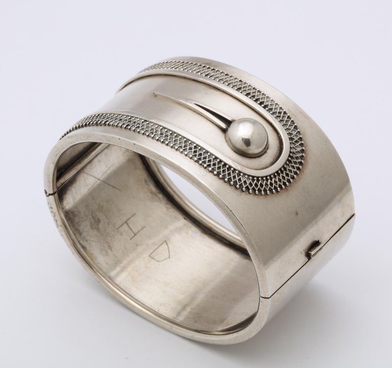 Antique Victorian Sterling Button Cuff Bracelet at 1stDibs