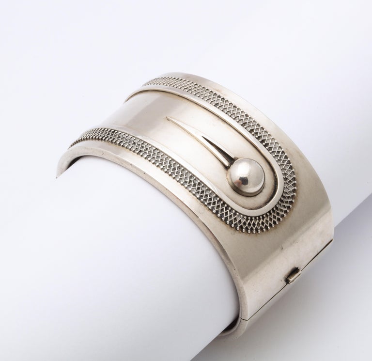 Antique Victorian Sterling Button Cuff Bracelet at 1stDibs