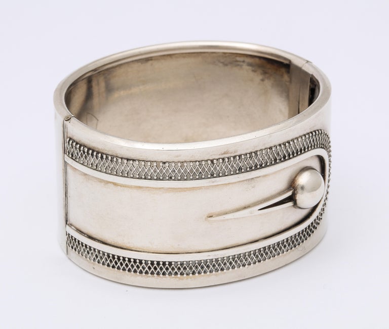 Antique Victorian Sterling Button Cuff Bracelet at 1stDibs