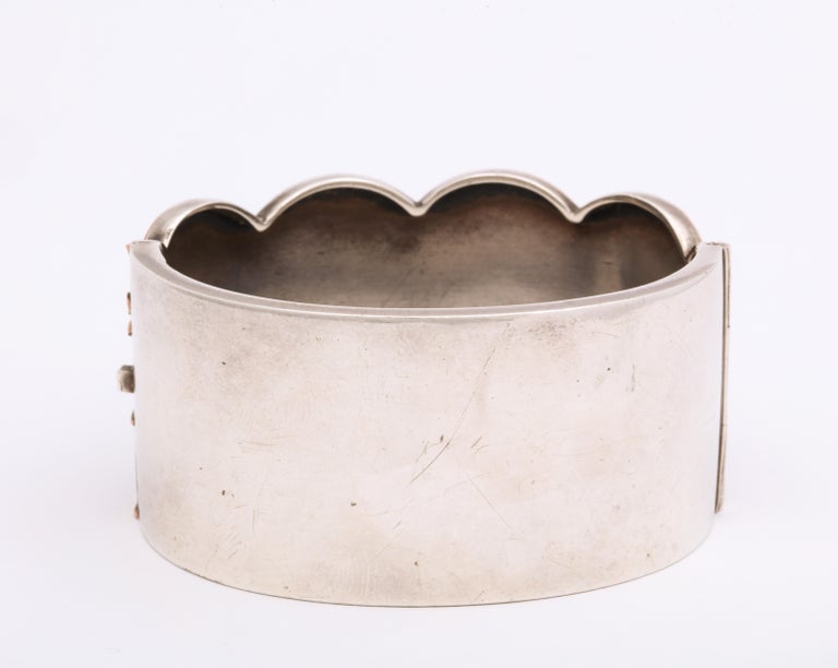 Antique Victorian Sterling Button Cuff Bracelet at 1stDibs
