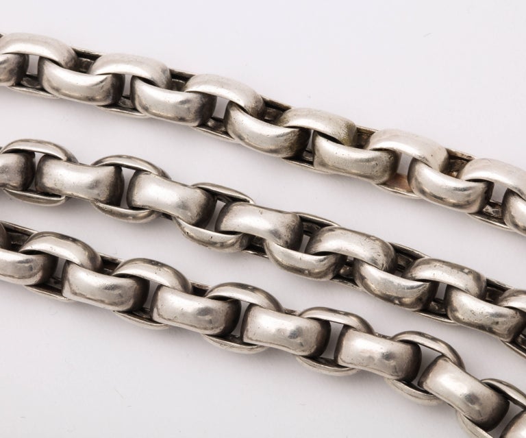 Antique Victorian Sterling Heavy Chain at 1stDibs | heavy chain for sale