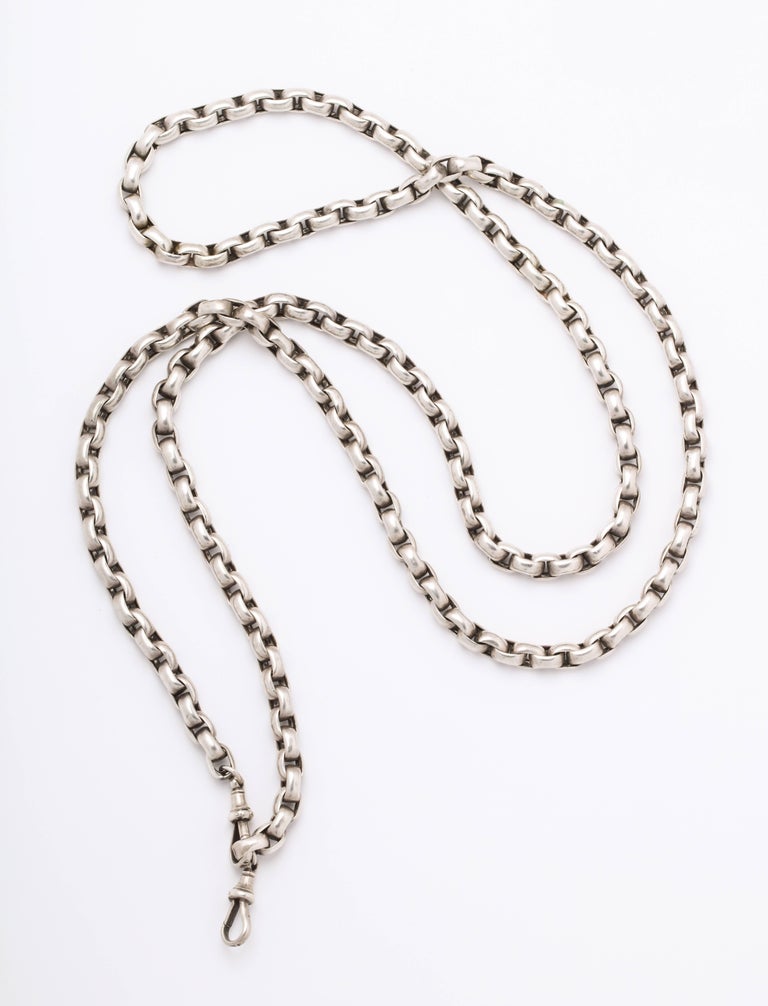 Antique Victorian Sterling Heavy Chain at 1stDibs | heavy chain for sale