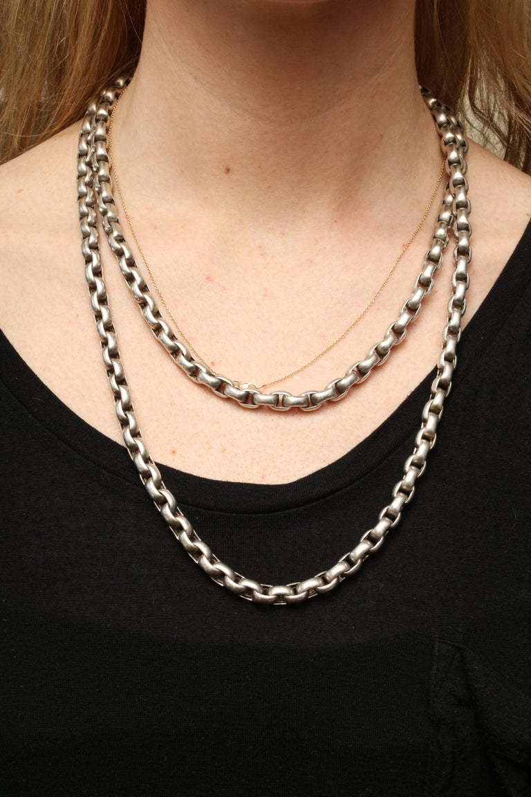 Antique Victorian Sterling Heavy Chain at 1stDibs | heavy chain for sale