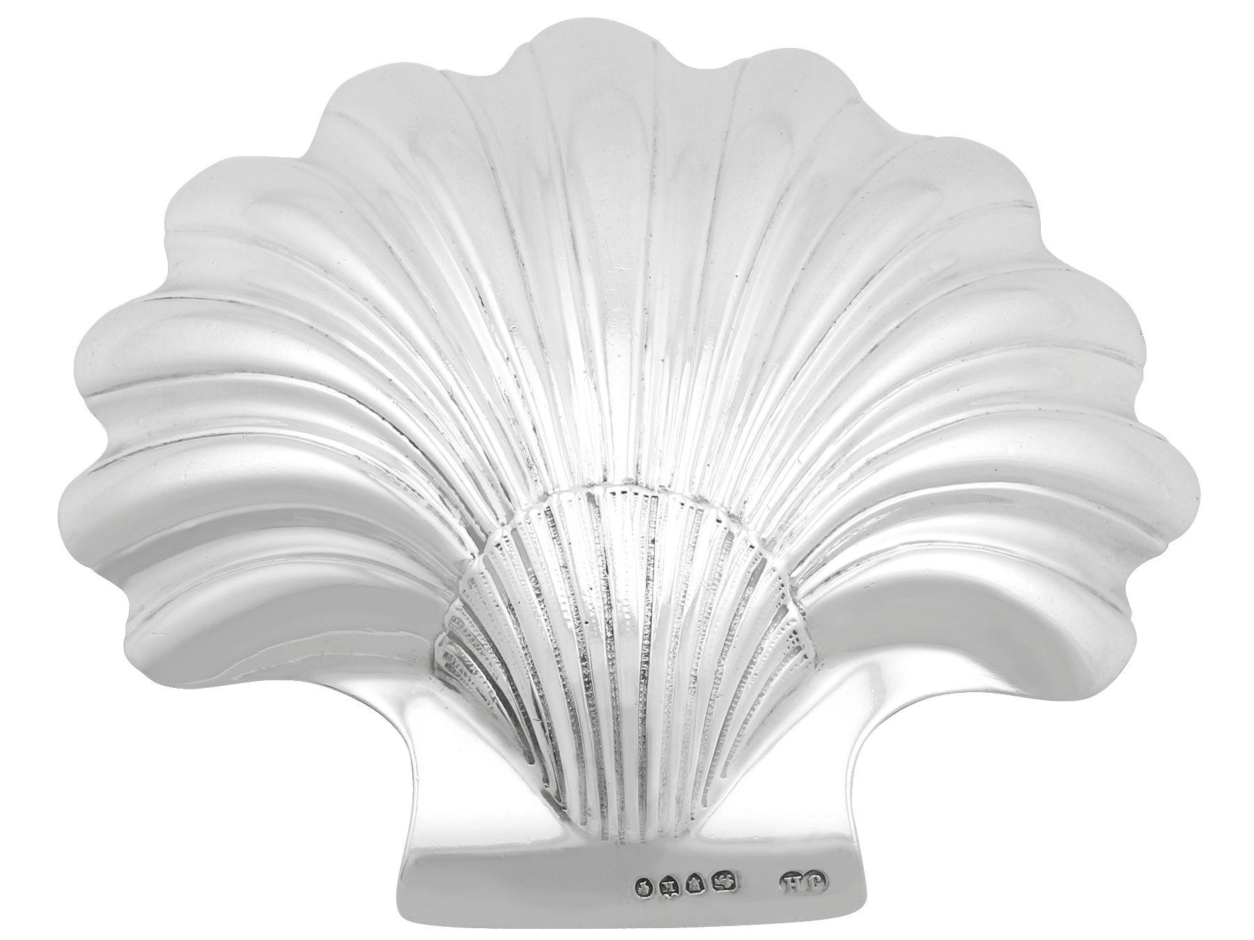 Antique Victorian Sterling Silver Butter Shells or Dishes For Sale at ...