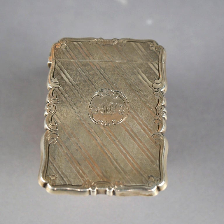 Antique Victorian Sterling Silver Calling Card Case circa 1890, 1.53 TO ...