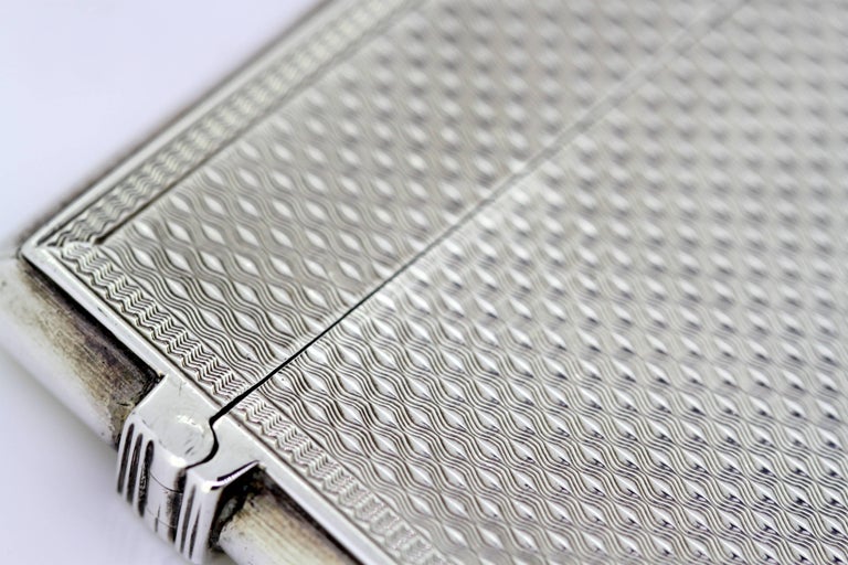 Antique Victorian Sterling Silver Card Case with Initials, 1857 For ...