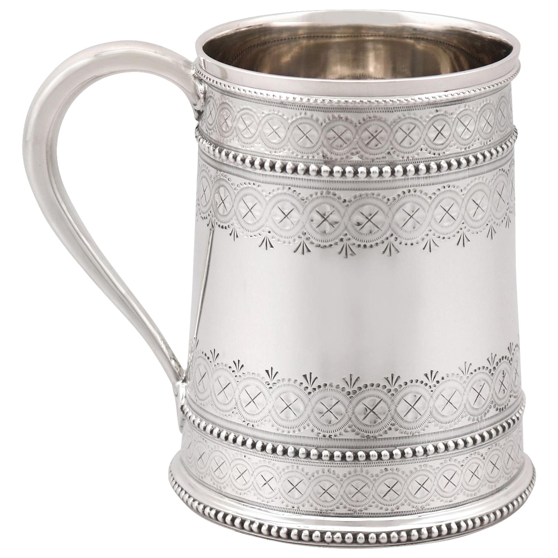 Antique Victorian Sterling Silver Christening Mug at 1stDibs
