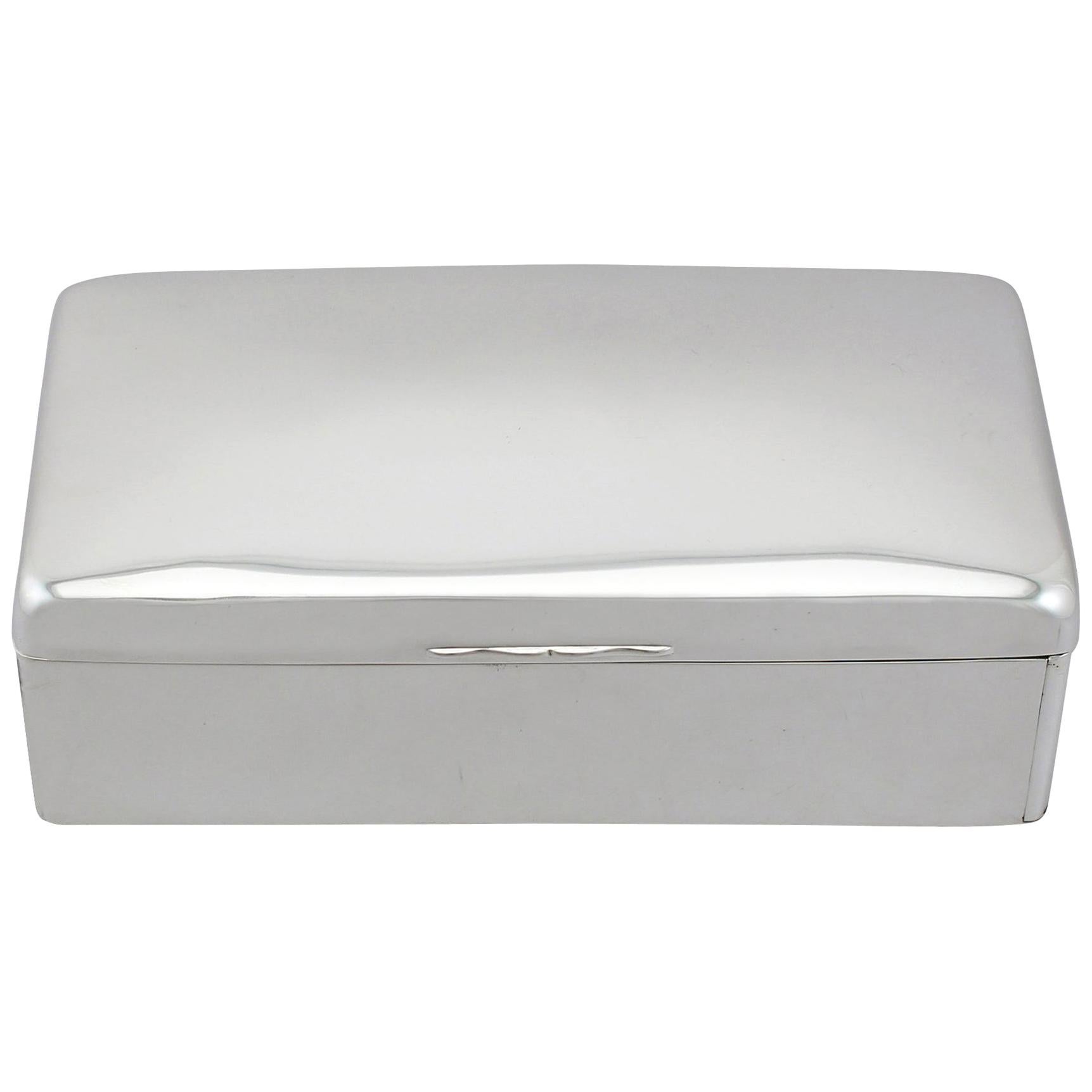 'Queen Anne' Design Victorian Antique Sterling Silver Biscuit Box by ...