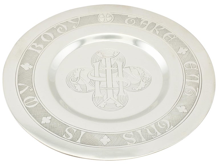 Antique Victorian Sterling Silver Communion Set For Sale at 1stDibs