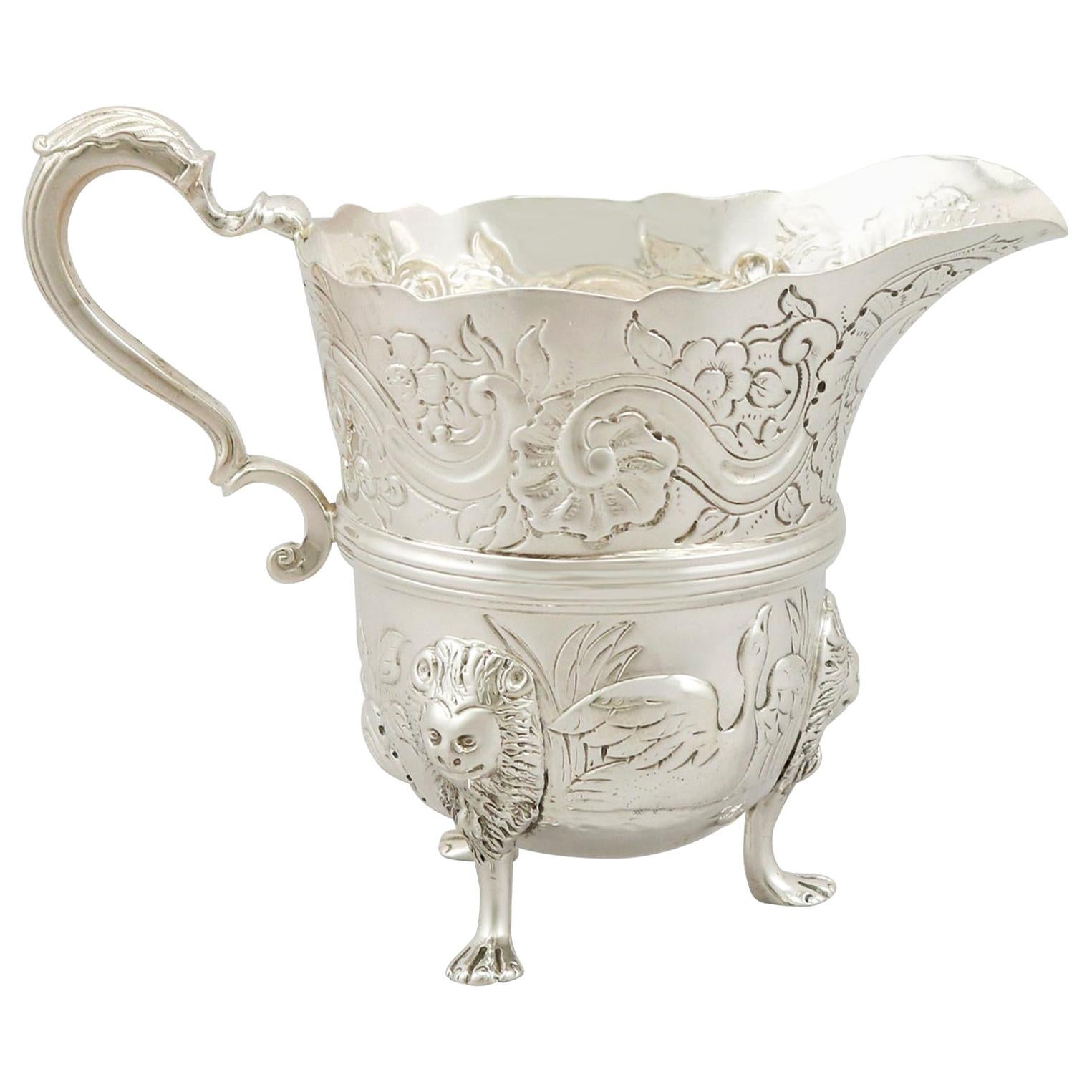 Antique Victorian Pair of Sterling Silver Sauceboats For Sale at 1stDibs