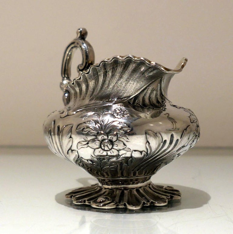 Antique Victorian Sterling Silver Cream Jug London 1839 John Figg For ...