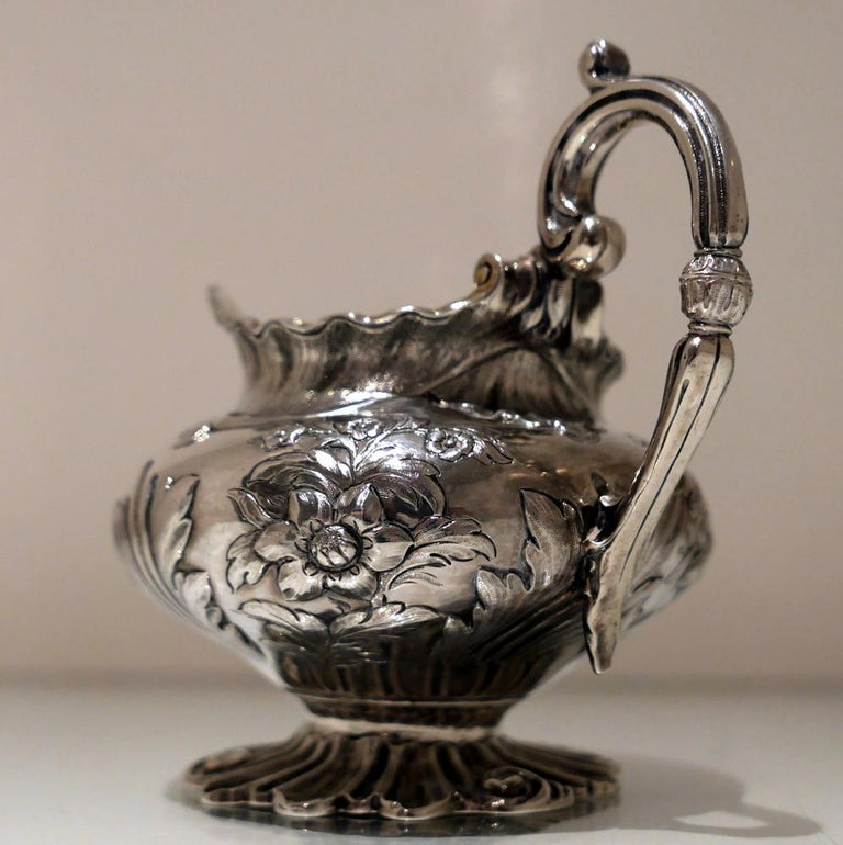 Antique Victorian Sterling Silver Cream Jug London 1839 John Figg For ...