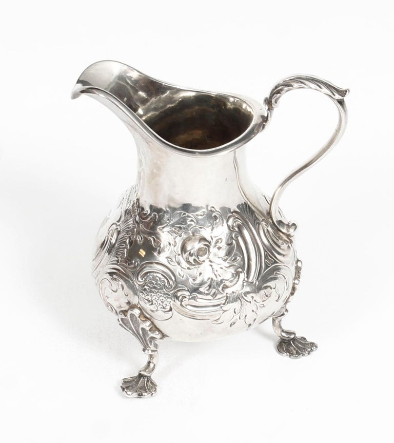 Antique Victorian Sterling Silver Cream Jug London 1854, 19th Century ...