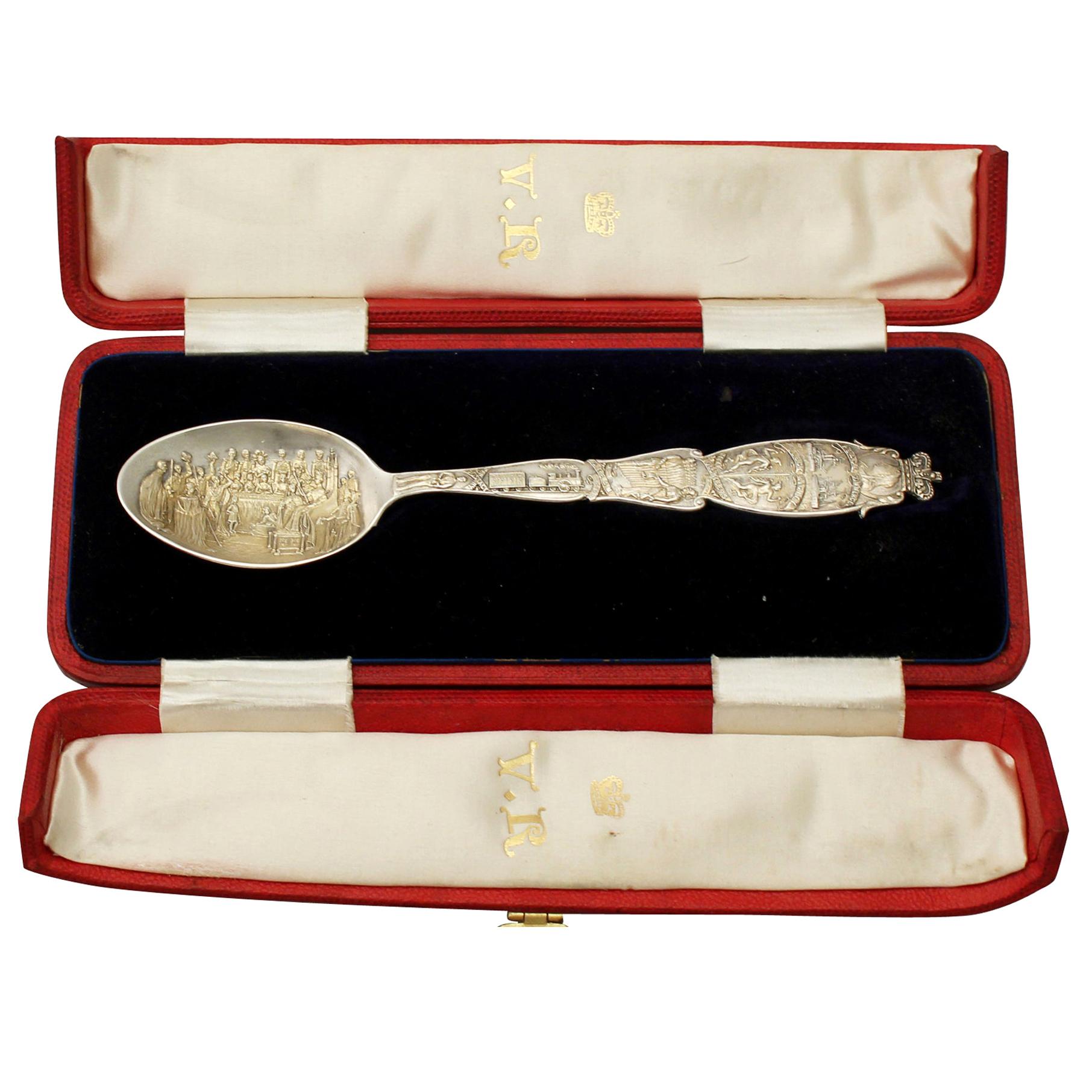 Antique Russian Silver Caviar Spoon, St Petersburg 1895, Assay Master ...