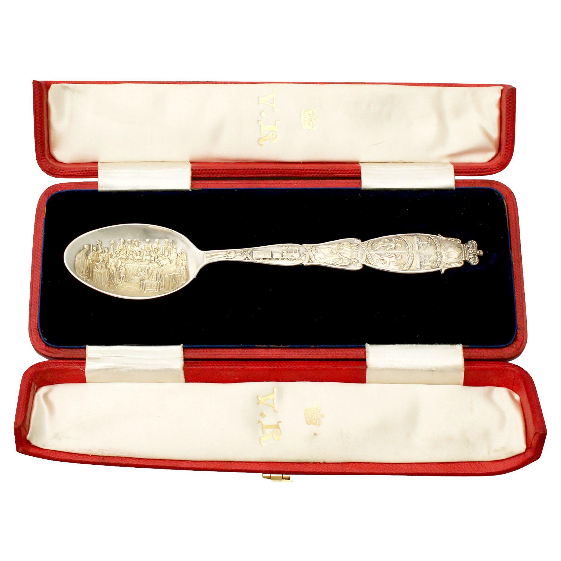 Queen Victoria Diamond Jubilee Commemorative Silver Bookmark, 1897 For ...