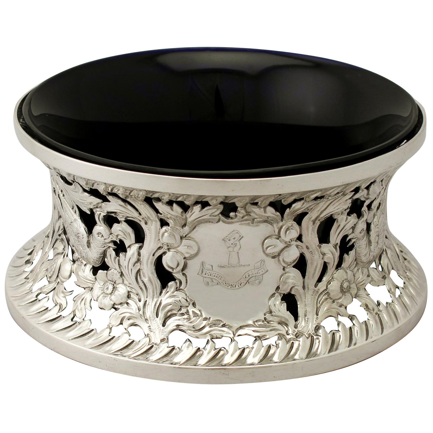 Antique Victorian Sterling Silver Dish Ring at 1stDibs