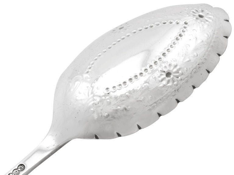 Antique Victorian Sterling Silver Fruit Serving Set For Sale at 1stDibs