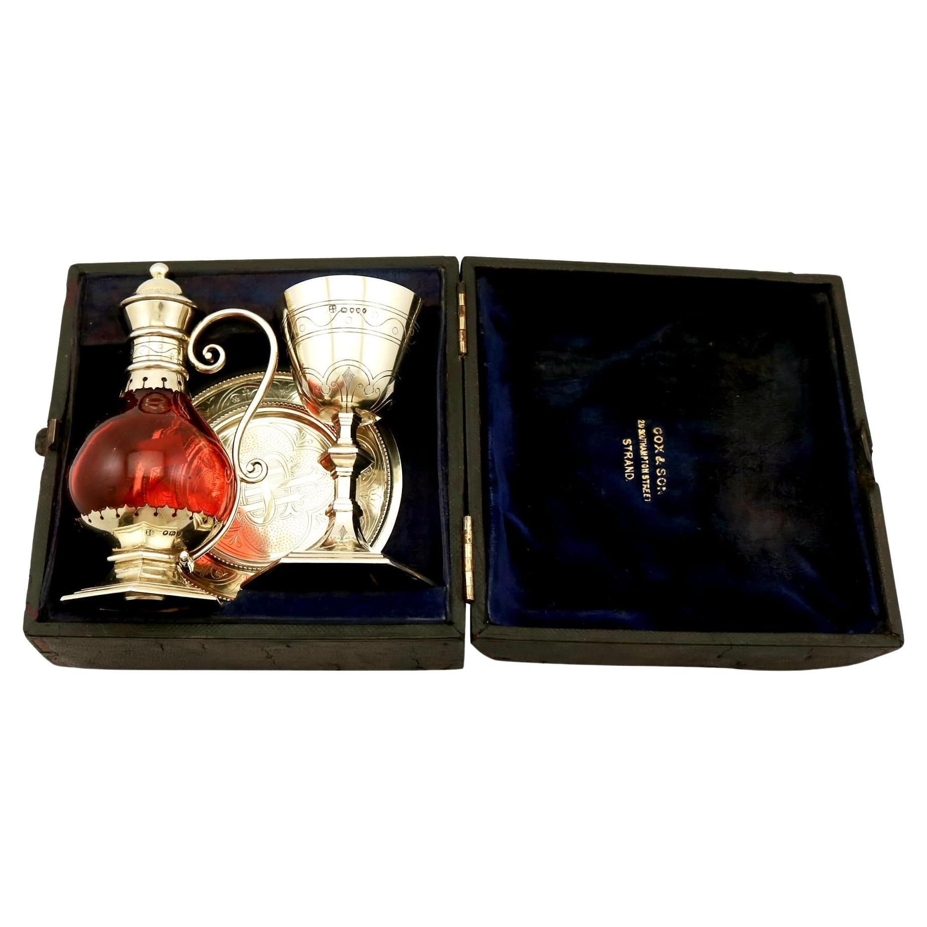 Antique Victorian Sterling Silver Communion Set For Sale at 1stDibs ...