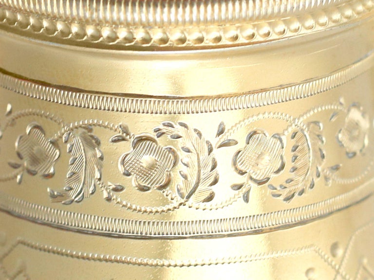 Antique Victorian Sterling Silver Gilt Three Piece Bachelor Tea Service ...