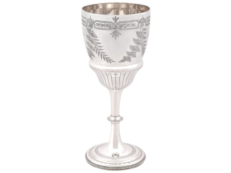 Antique Victorian Sterling Silver Goblet at 1stDibs