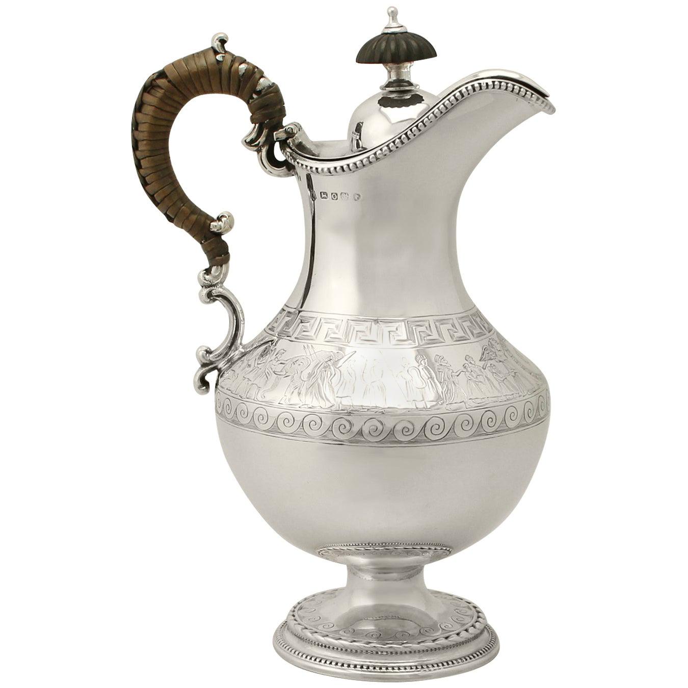 Antique Victorian Sterling Silver Flagon London 1882 Aldwinckle and ...