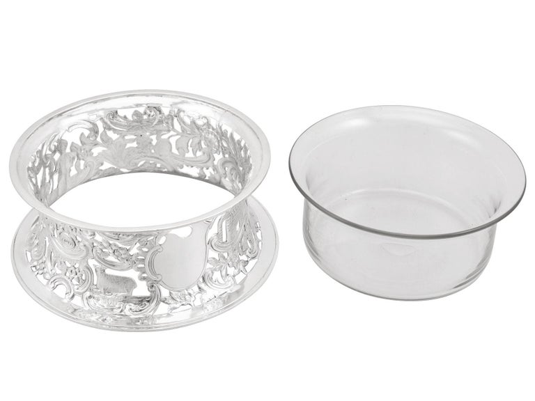 Antique Victorian Sterling Silver Potato Dish Rings For Sale at 1stDibs