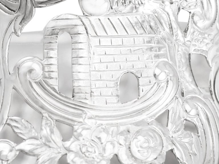 Antique Victorian Sterling Silver Potato Dish Rings For Sale at 1stDibs