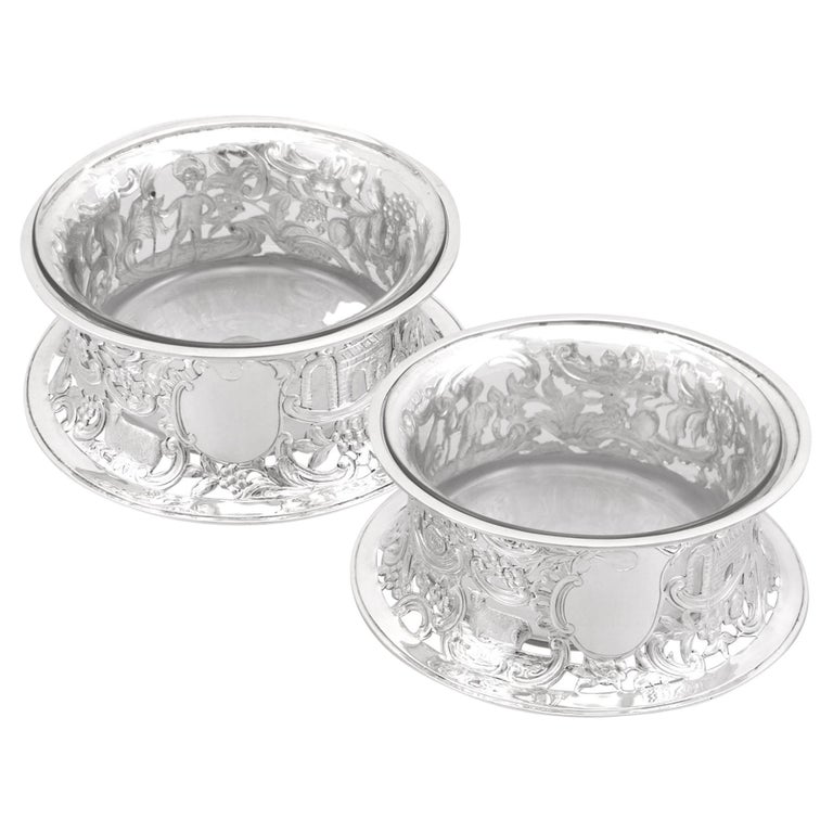 Antique Victorian Sterling Silver Potato Dish Rings For Sale at 1stDibs