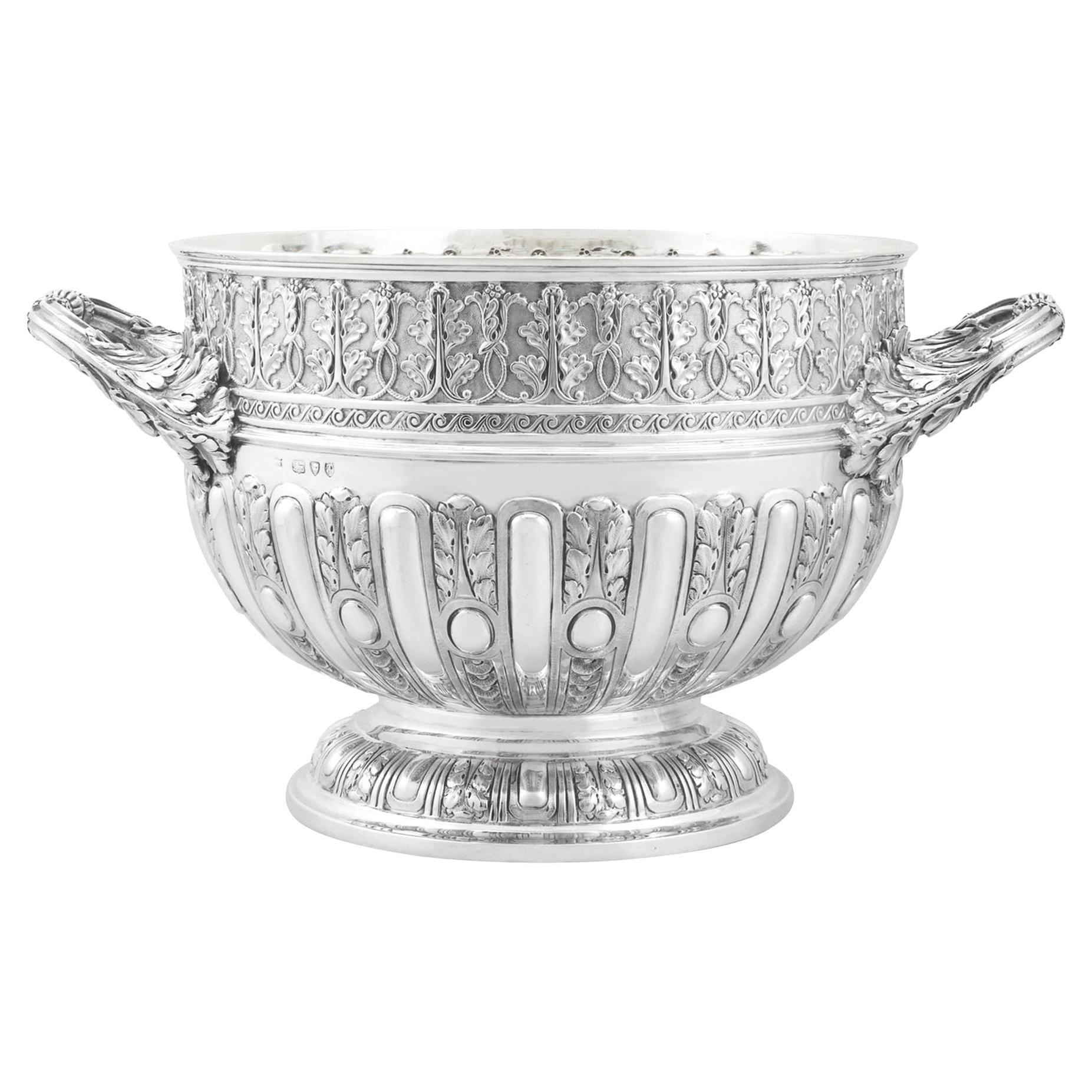 Antique Victorian Sterling Silver Presentation Bowl by Mappin and Webb ...