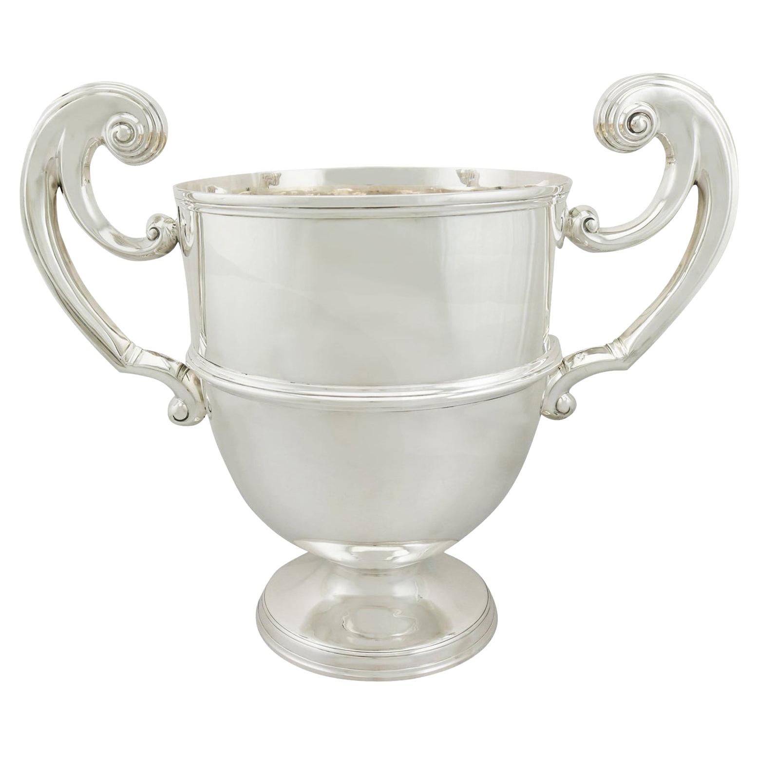 Victorian Solid Silver Monumental Trophy Cup and Cover, Angell, circa ...