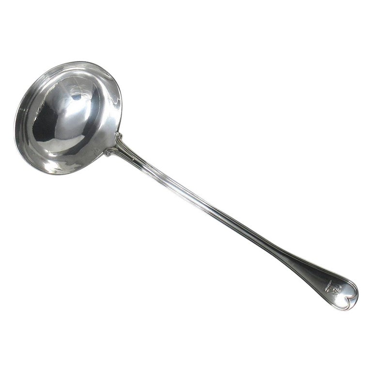 Antique Victorian Sterling Silver Rat Tail Pattern Large 1851 Soup ...