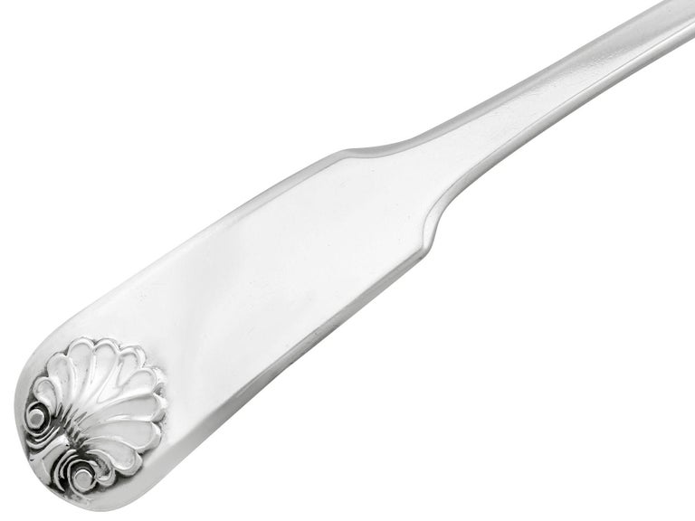 Antique Victorian Sterling Silver Runcible Spoon For Sale at 1stDibs