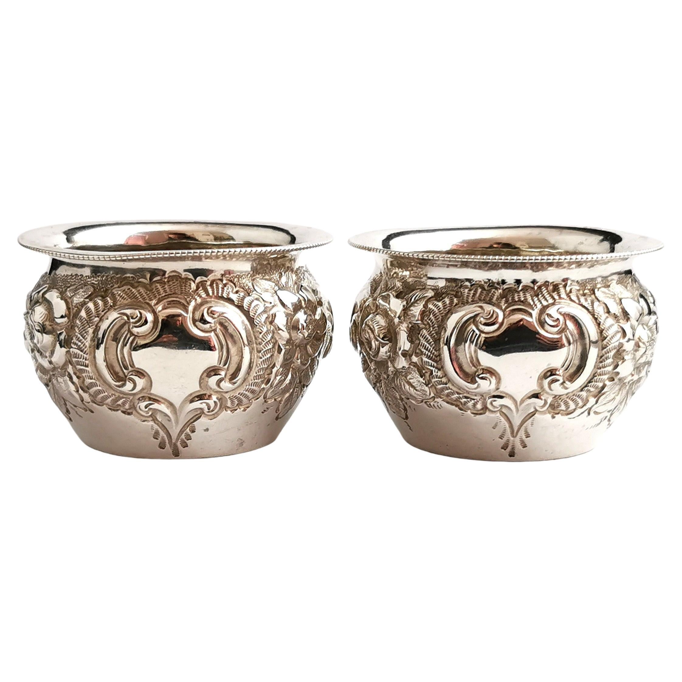 Antique Sterling Silver Repoussé Bowl at 1stDibs
