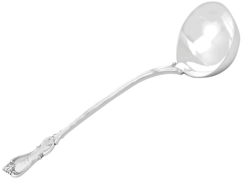 Antique Victorian Sterling Silver Soup Ladle '1879' For Sale at 1stDibs