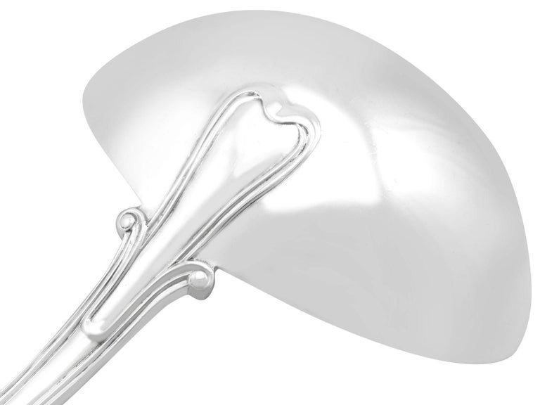 Antique Victorian Sterling Silver Soup Ladle '1879' For Sale at 1stDibs