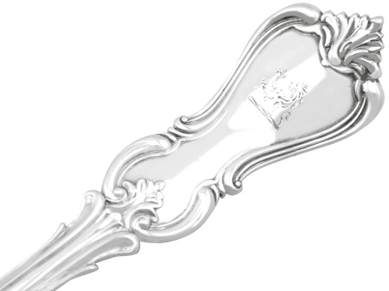 Antique Victorian Sterling Silver Soup Ladle '1879' For Sale at 1stDibs