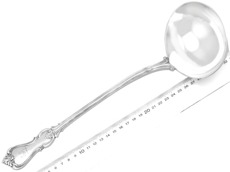 Antique Victorian Sterling Silver Soup Ladle '1879' For Sale at 1stDibs