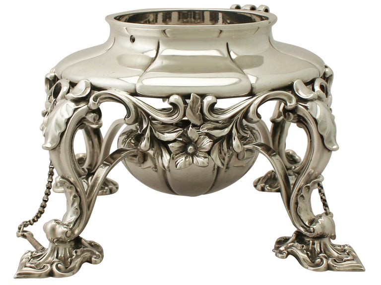 Antique Victorian Sterling Silver Spirit Kettle For Sale at 1stDibs