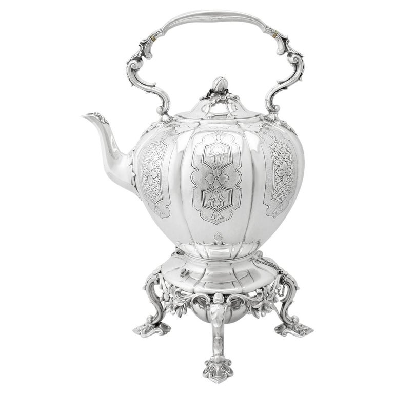 Antique Victorian Sterling Silver Spirit Kettle For Sale at 1stDibs ...