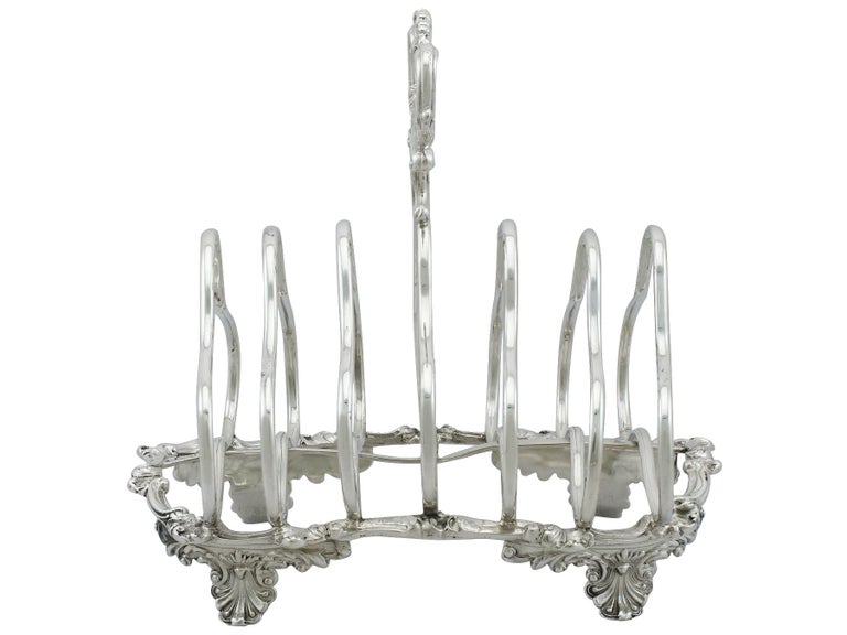 Antique Victorian Sterling Silver Toast Rack at 1stDibs