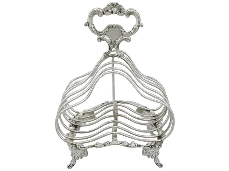 Antique Victorian Sterling Silver Toast Rack at 1stDibs