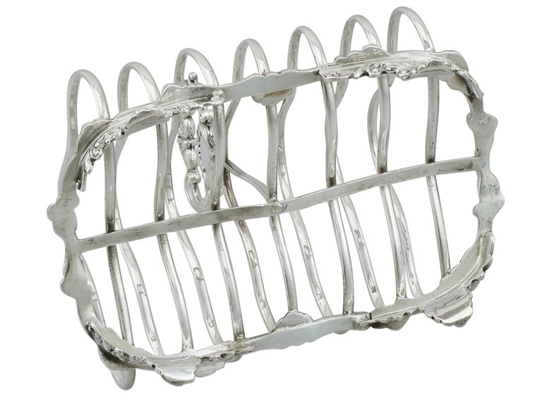 Antique Victorian Sterling Silver Toast Rack at 1stDibs