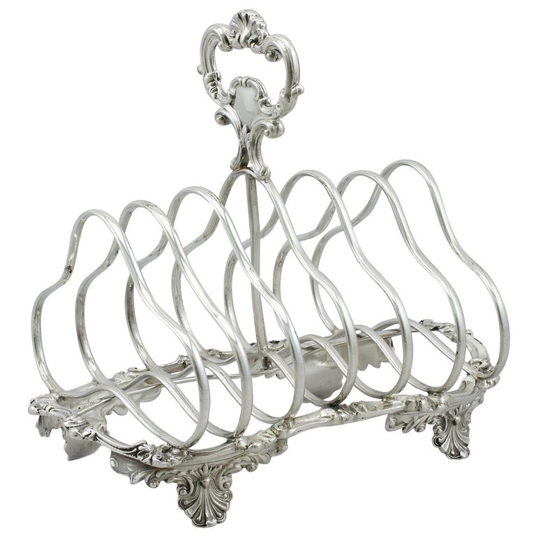 Antique Victorian Sterling Silver Toast Rack at 1stDibs