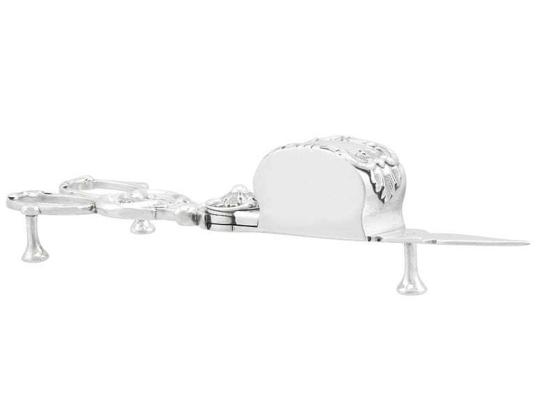 Antique Victorian Sterling Silver Wick Trimmers For Sale at 1stDibs