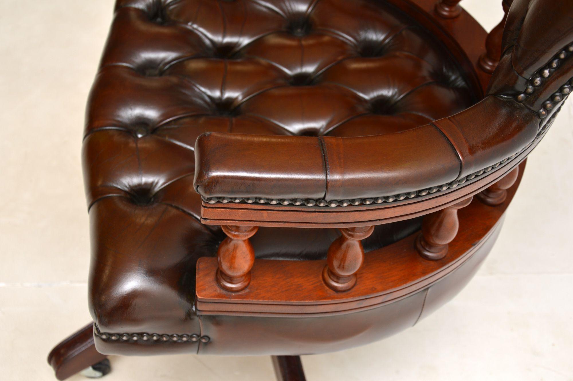Antique Victorian Style Captains Desk Chair at 1stDibs