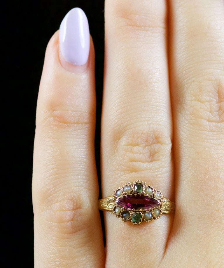 Antique Victorian Suffragette Ring 15 Carat Gold, circa 1900 at 1stDibs