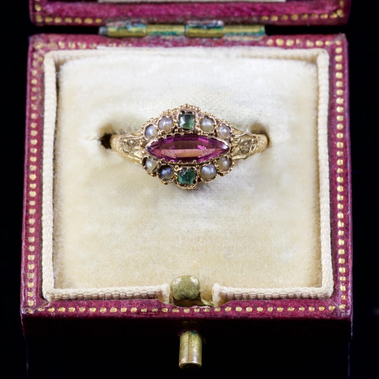 Antique Victorian Suffragette Ring 15 Carat Gold, circa 1900 at 1stDibs